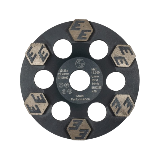 Diamond grinding cup wheel 5" hex segment